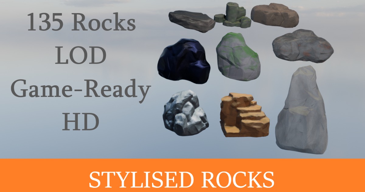 Stylised Themed Rocks | 3D Landscapes | Unity Asset Store