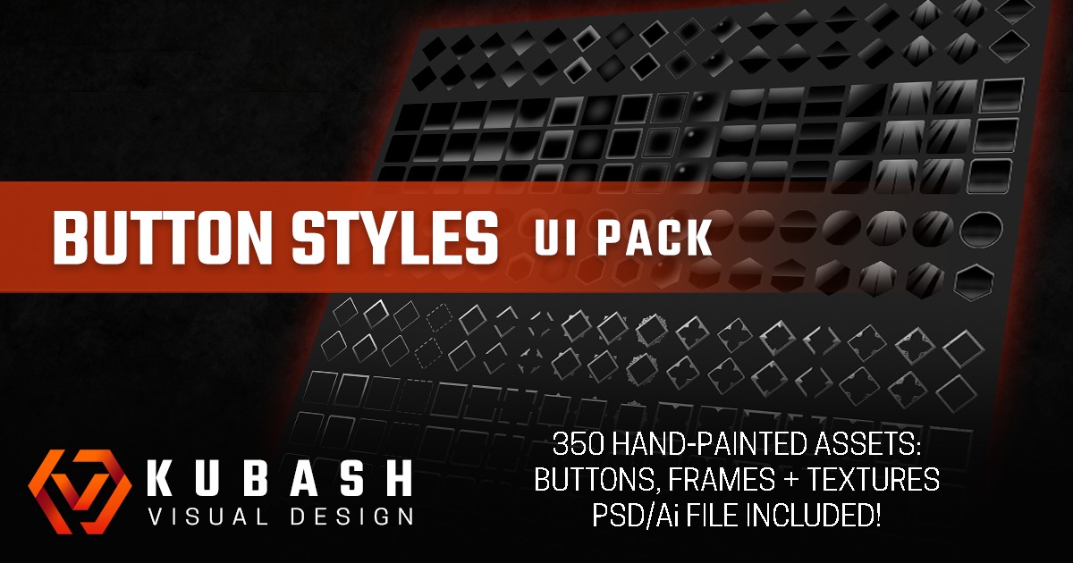 UI Pack - Button Styles #01 - Small | 2D GUI | Unity Asset Store
