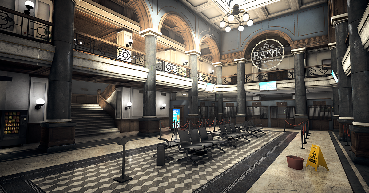 Modular Bank Environment | 3D Environments | Unity Asset Store