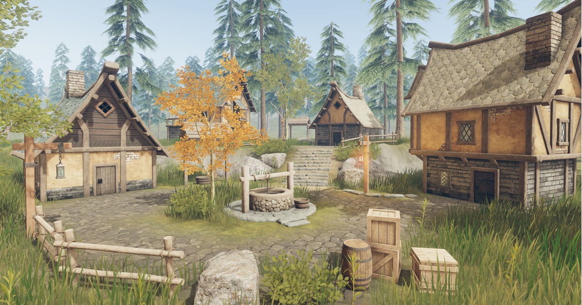 Medieval Houses and Props | 3D Fantasy | Unity Asset Store