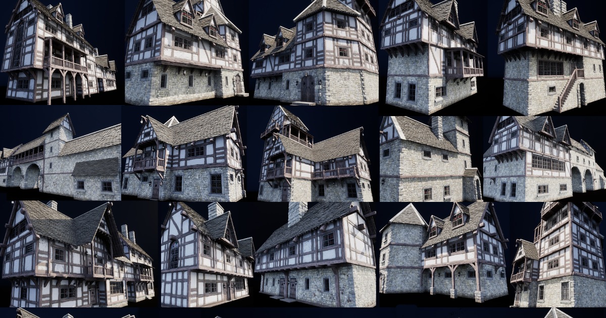 Modular Houses Pack | 3D Props | Unity Asset Store