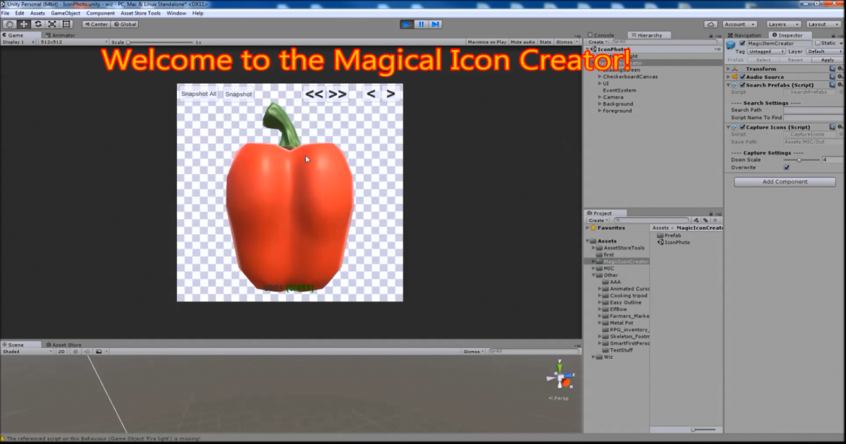 Magic Icon Creator | Integration | Unity Asset Store