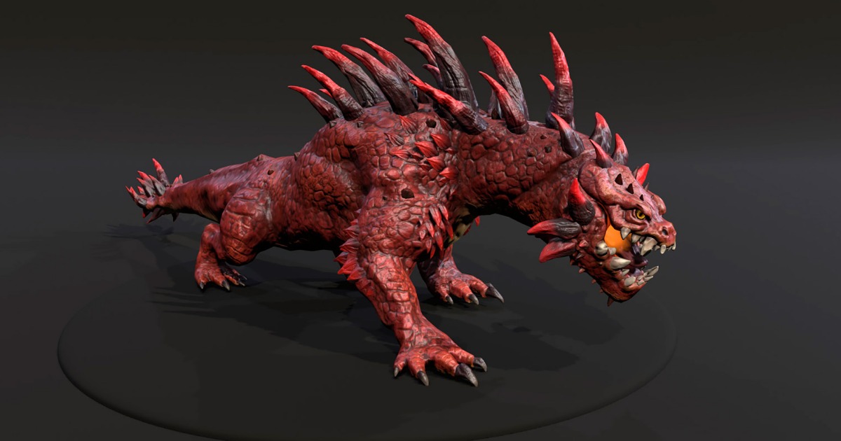 Lizard Reptile Monster | 3D Creatures | Unity Asset Store