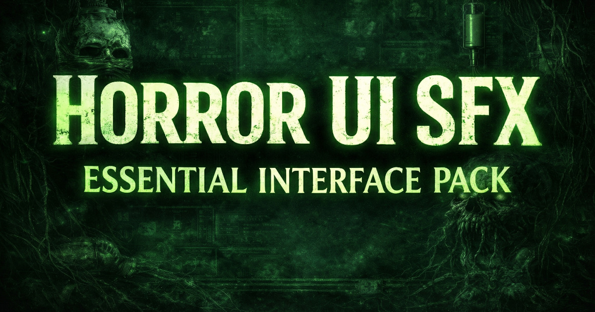 Horror UI SFX – Essential Interface Pack | Audio Sound FX | Unity Asset ...