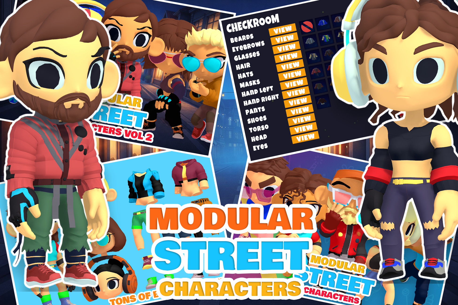 Stylized Street Characters Pack | 3D Humanoids | Unity Asset Store