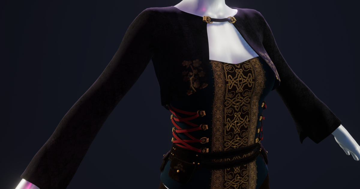 Soul Keeper Outfit Female from Tafi | 3D Clothing | Unity Asset Store