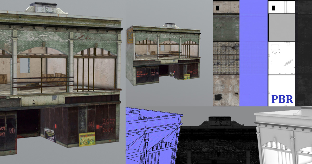 OldBuilding925 | 3D Urban | Unity Asset Store