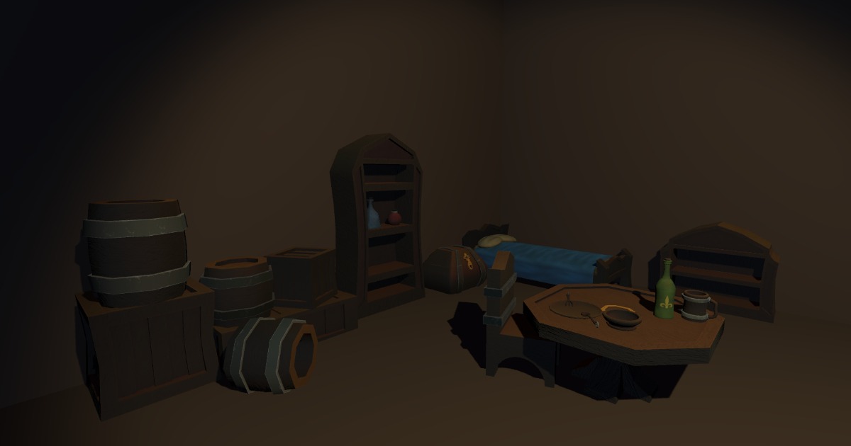 Stylized Fantasy Interior Props - Pack 01 | 3D Props | Unity Asset Store