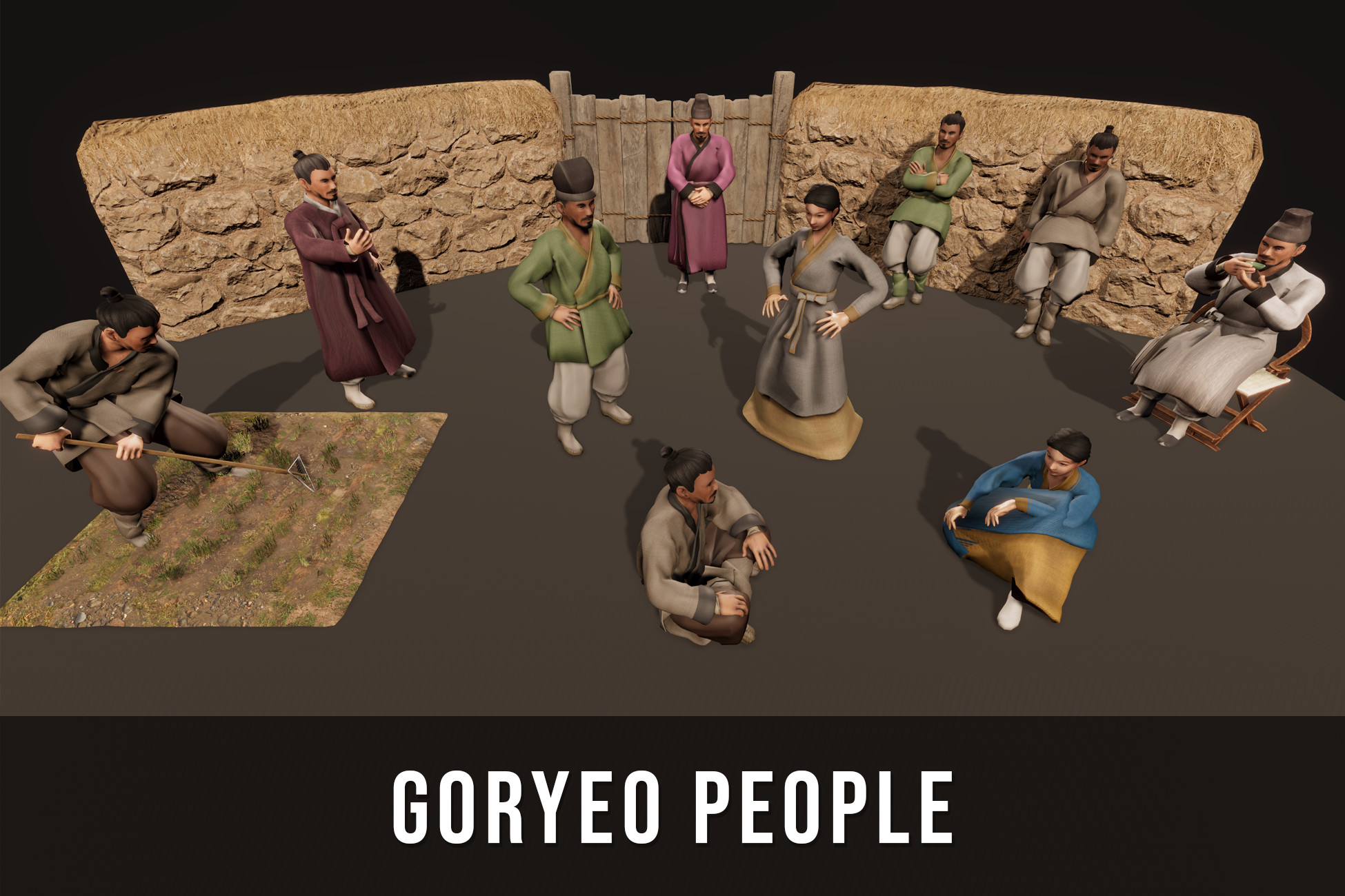 Korea Goryeo People | 3D 角色 | Unity Asset Store