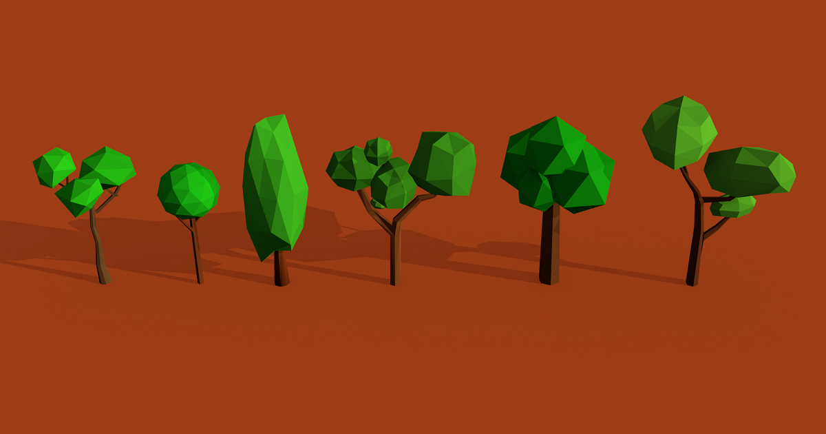 Low Poly Tress | 3D | Unity Asset Store