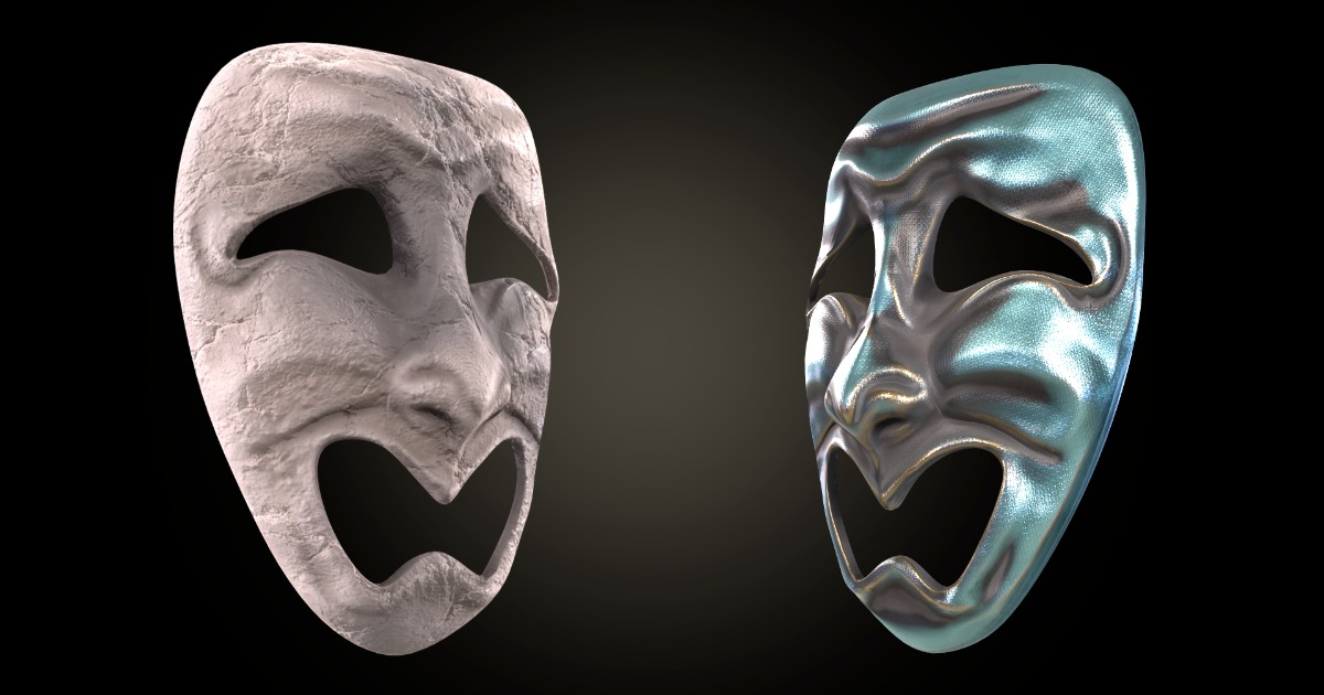Theater Mask Sad | Props | Unity Asset Store
