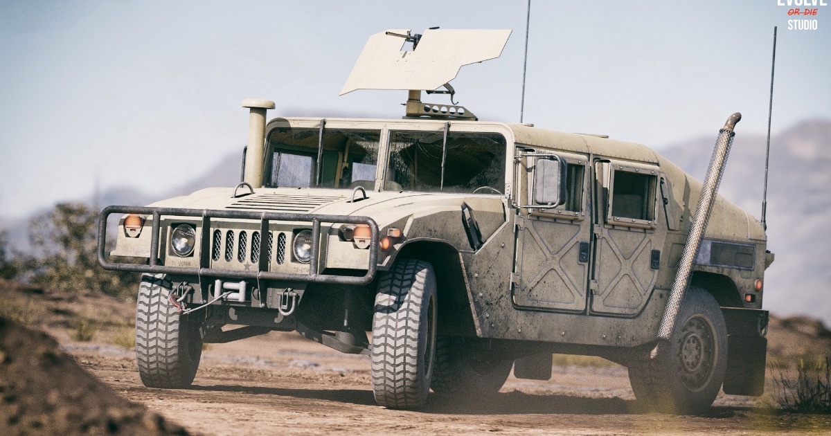Rigged Military Car Humvee | 3D Land | Unity Asset Store