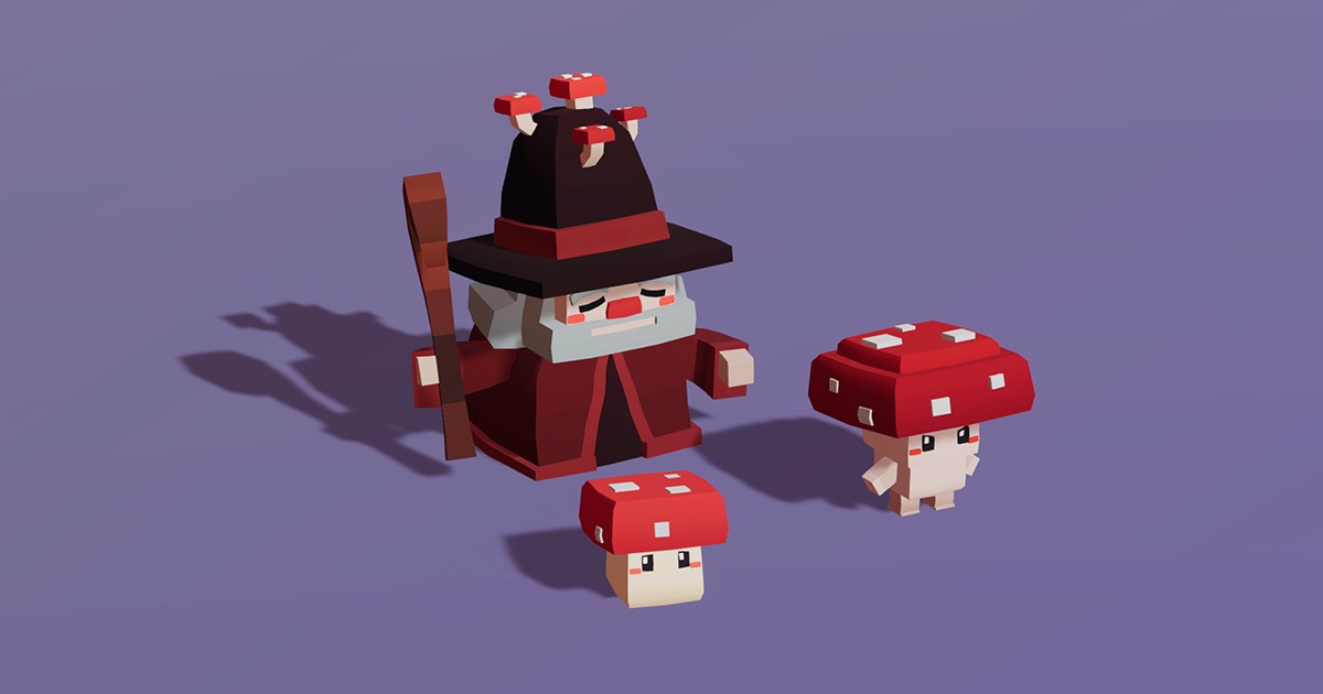 Mushroom Monster Wizard Evolution Pack Toon Series | 3D Creatures | Unity Asset Store