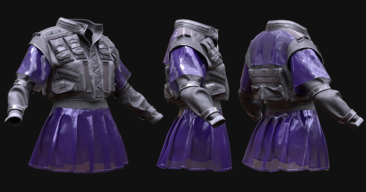 20 Jacket - Male/Female - Rigged Humanoid Skeleton | 3D Characters ...