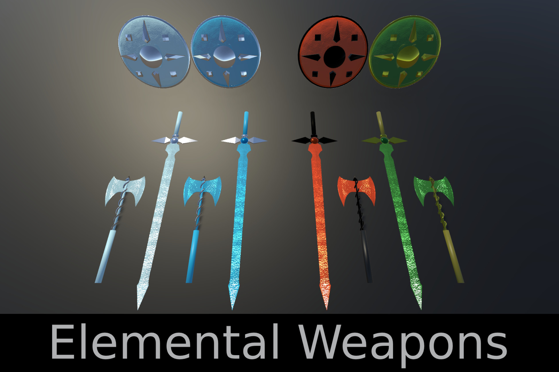 Elemental Weapons | 3D Weapons | Unity Asset Store