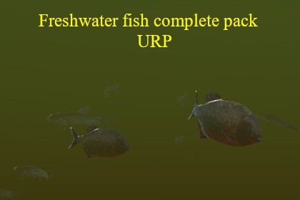 Freshwater fish complete pack URP | Unity AssetStore Price down information