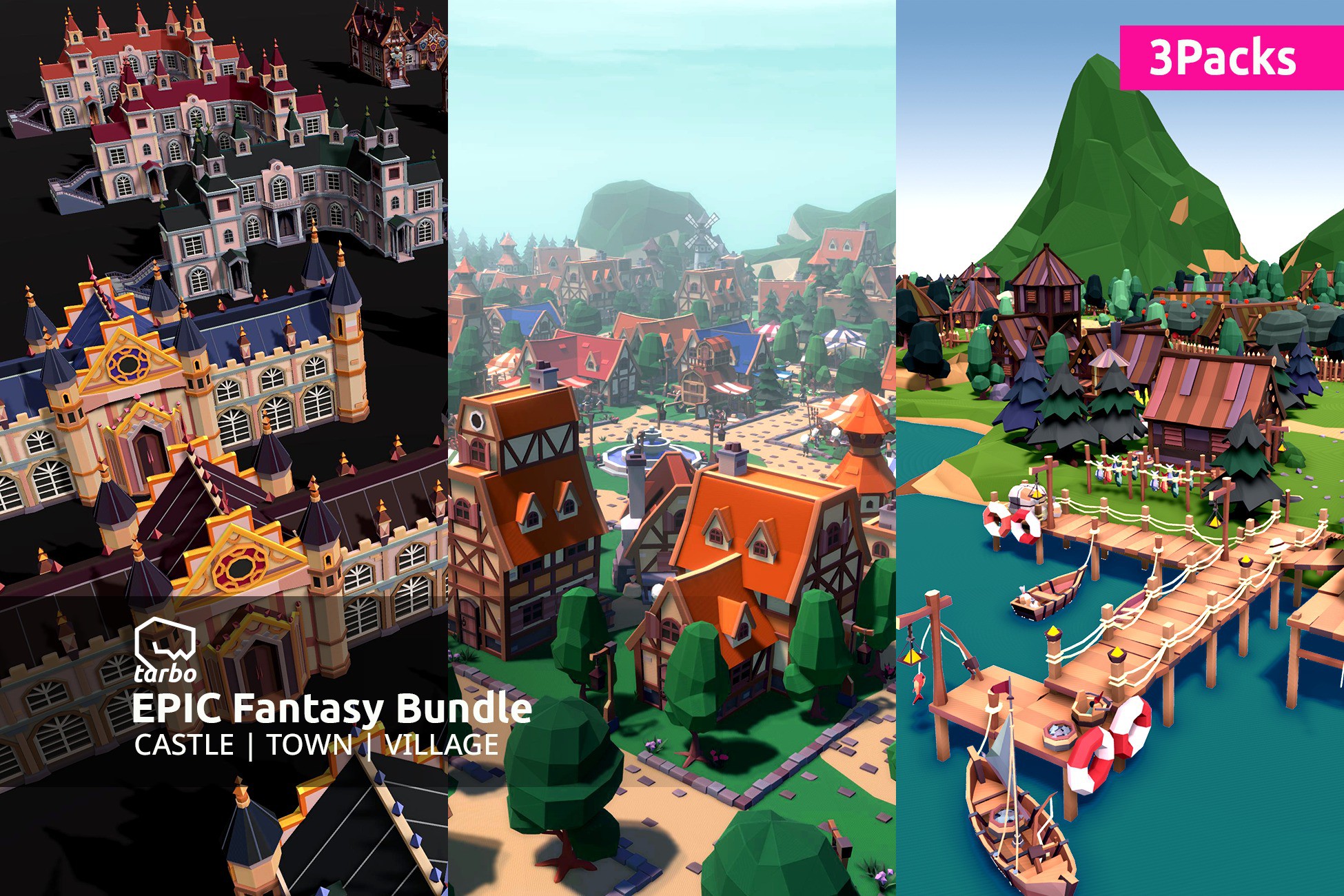 EPIC Fantasy Bundle - Low Poly 3D Art | 3D Fantasy | Unity Asset Store
