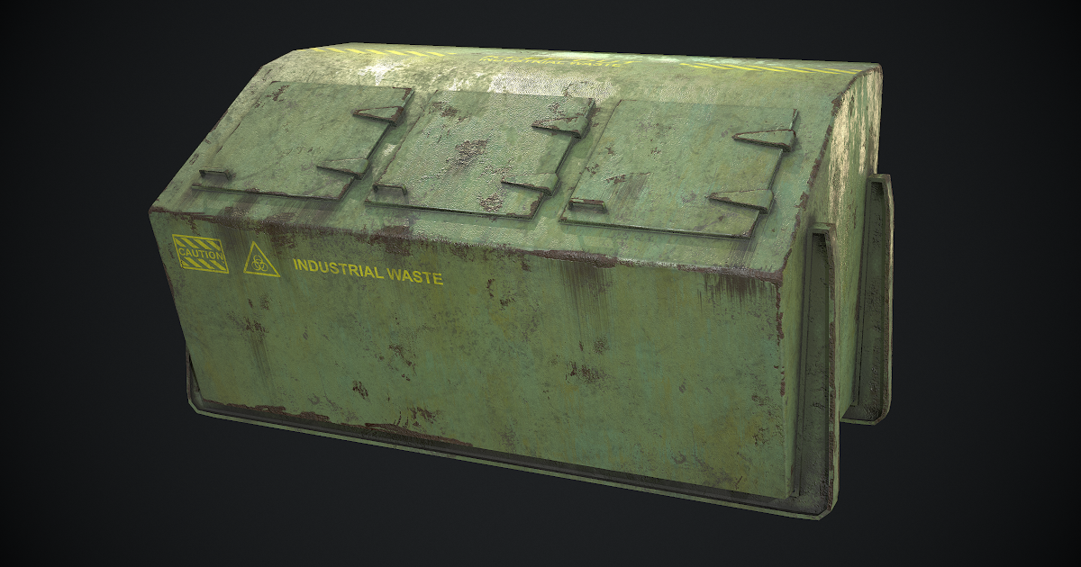 Industrial Dumpster PBR | 3D Props | Unity Asset Store