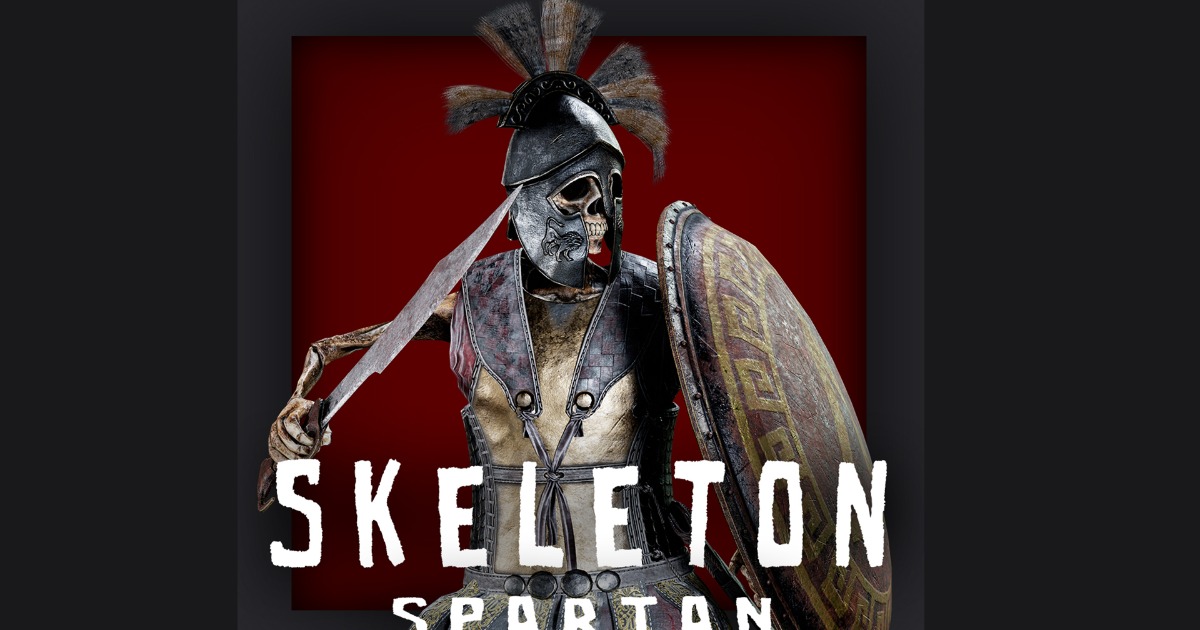 SKELETON SPARTAN COMANDER | 3D Humanoids | Unity Asset Store