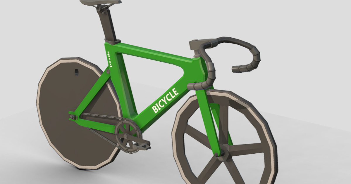 Low-Poly Bicycle # 3 | 3D Land | Unity Asset Store