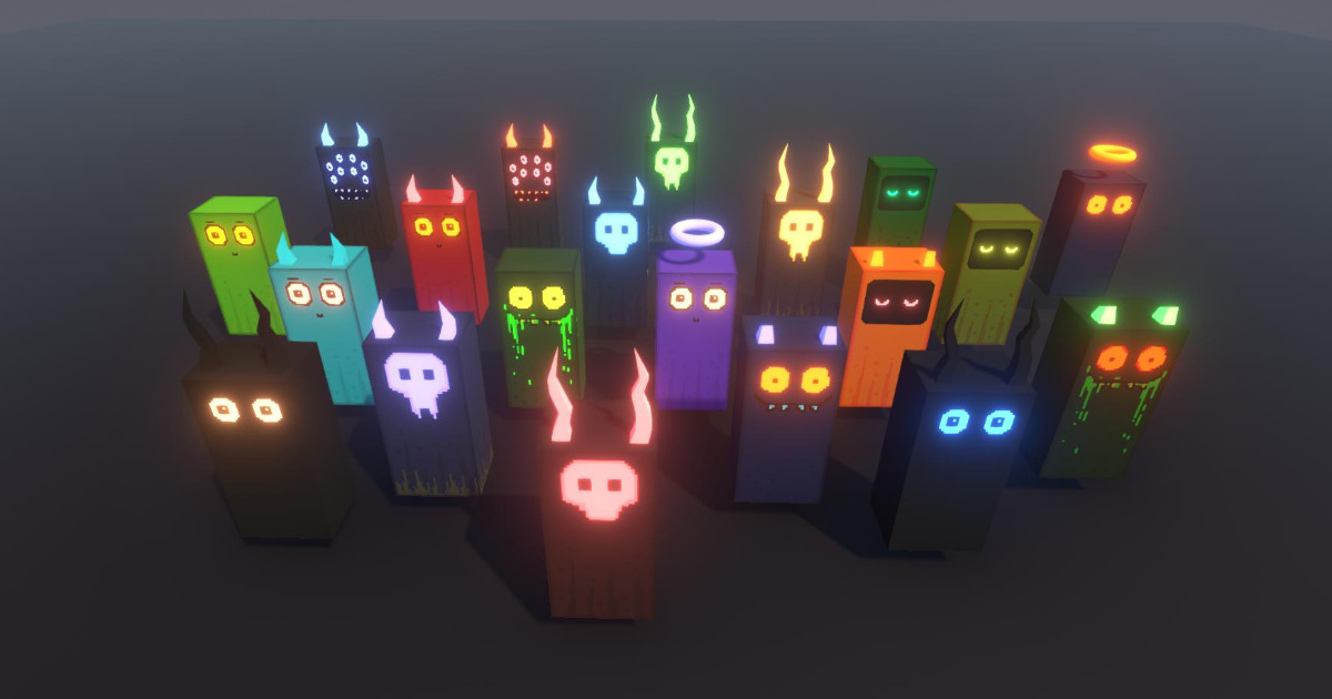 Pixel Ghost's 3D #2(Cyber Monsters) | 3D Creatures | Unity Asset Store