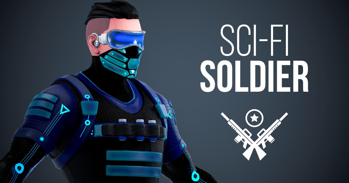 SCI-FI Soldier - Stylized Modular Character | 3D Characters | Unity ...
