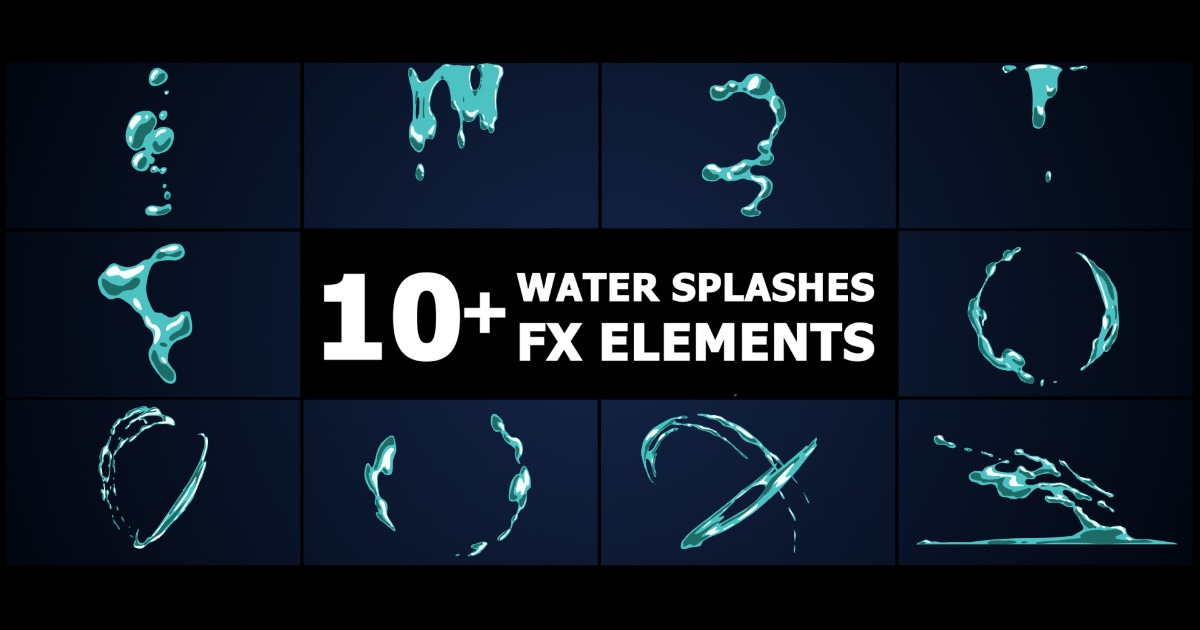 Water Splashes VFX (09.03.23) | 2D Textures & Materials | Unity Asset Store