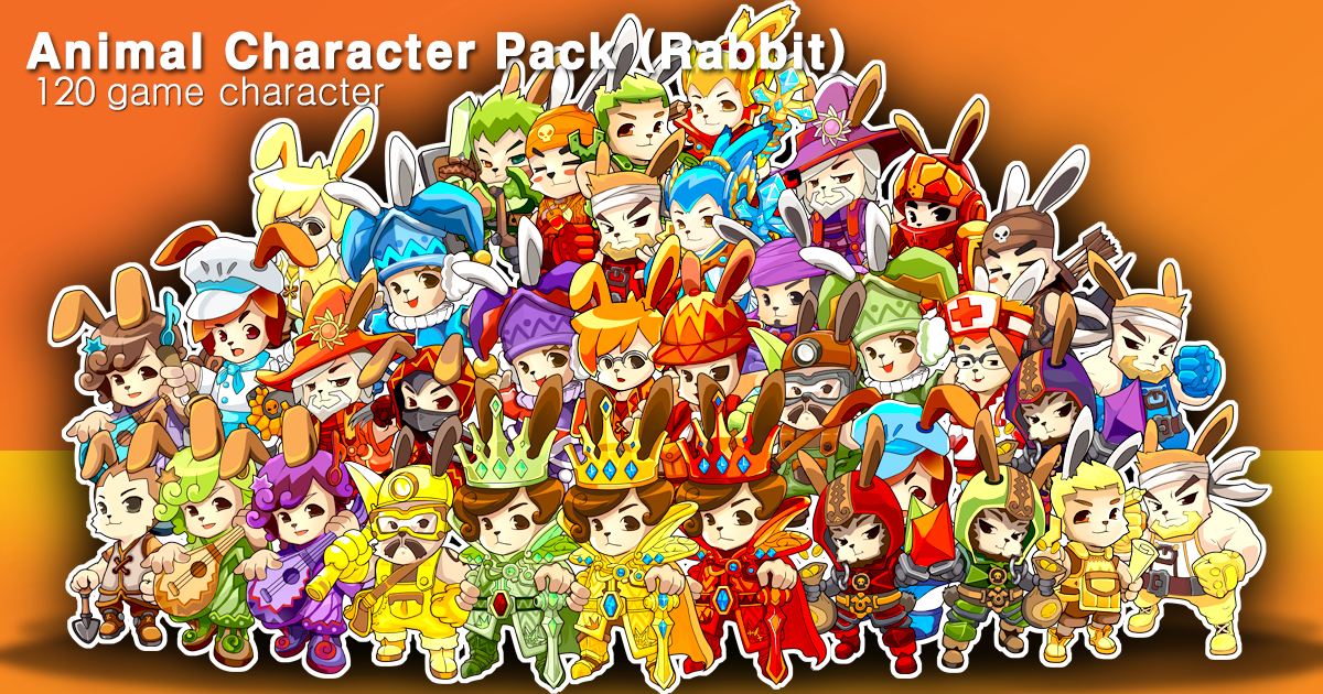 Animal Character Pack (Rabbit) | 2D Characters | Unity Asset Store