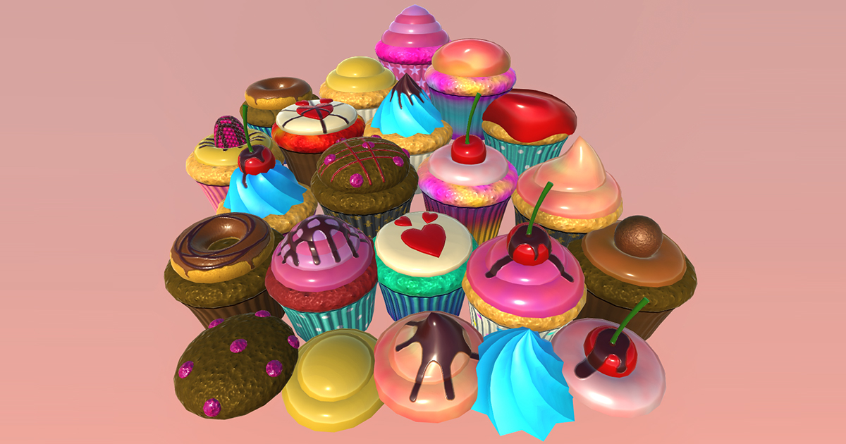 Ultimate Cupcake Pack | 3D Food | Unity Asset Store