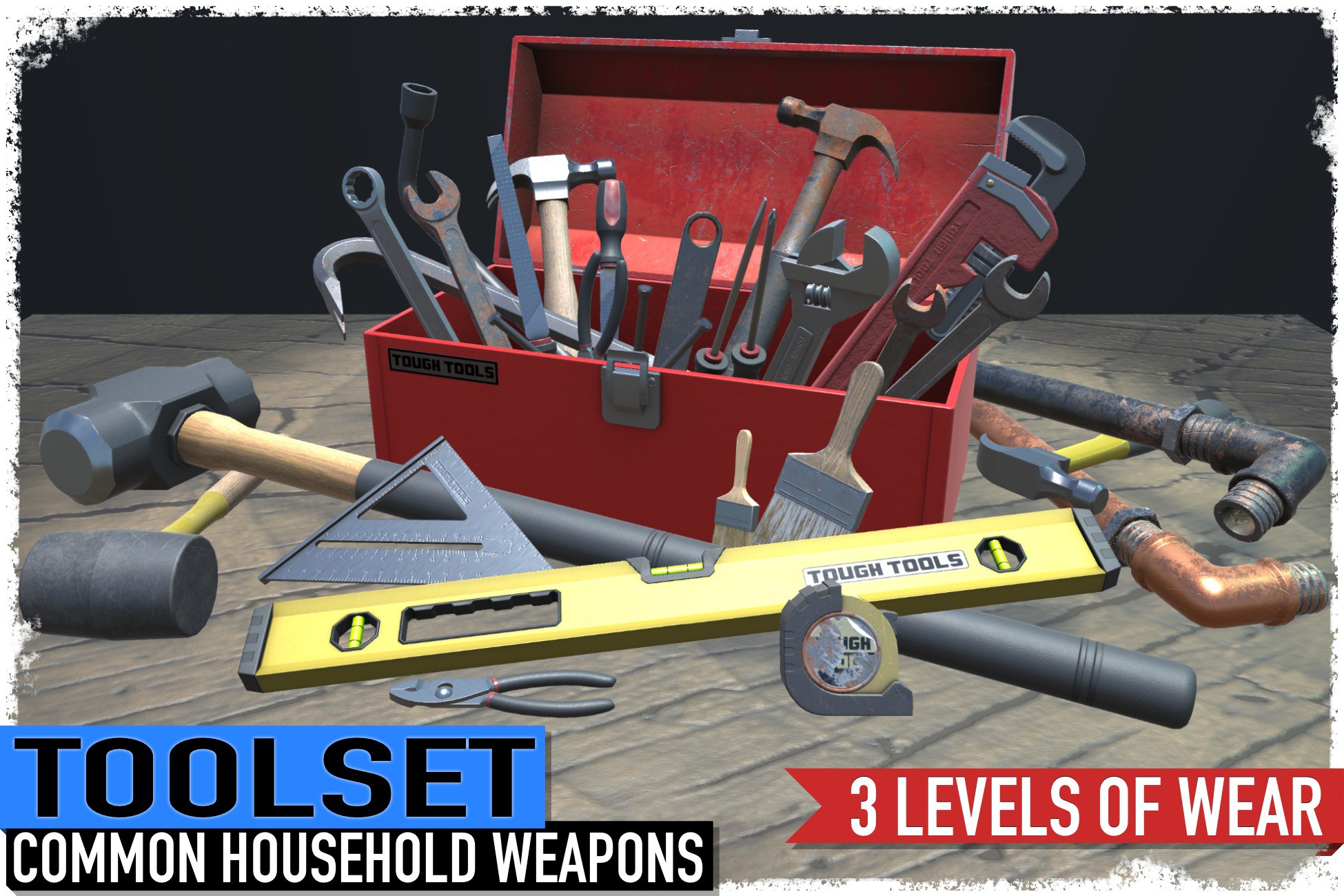 Toolset - Common Household Weapons | 3D Tools | Unity Asset Store