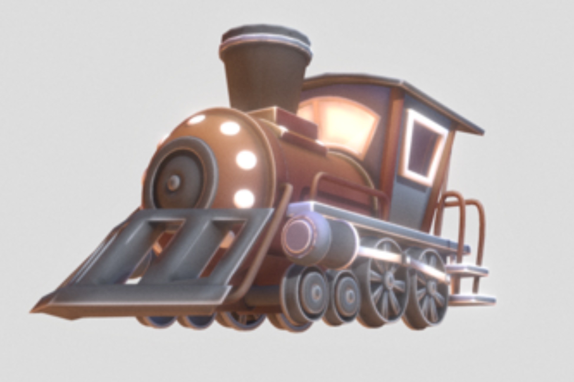 Steam Train Stylized | 3D Vehicles | Unity Asset Store