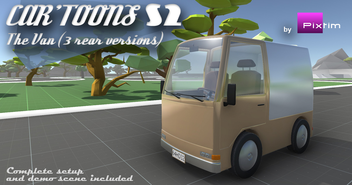 Car'Toons S2 _ Van | 3D Land | Unity Asset Store