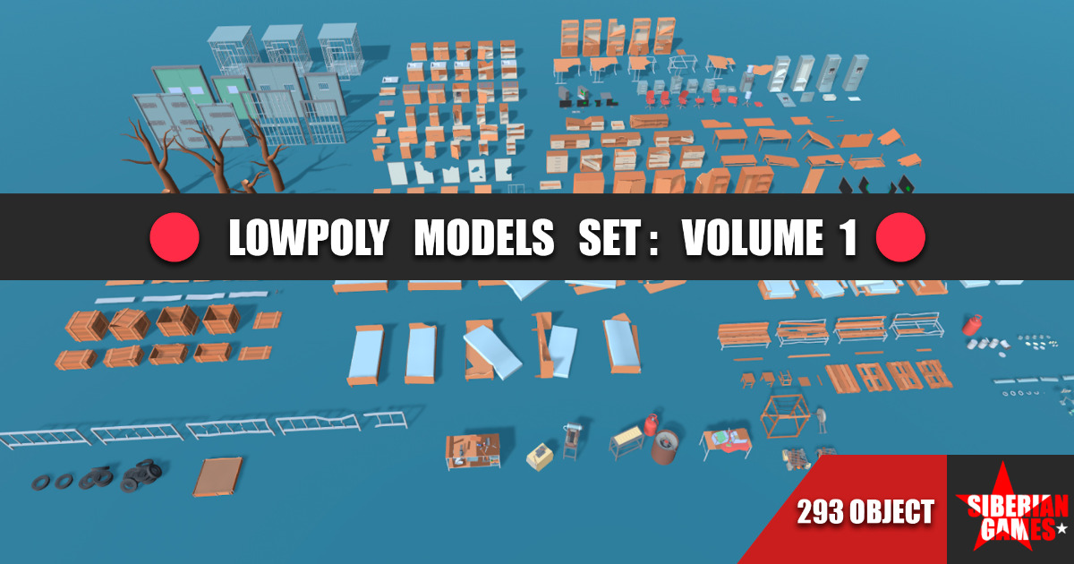 LowPoly Models Set: Volume 1 | 3D Props | Unity Asset Store