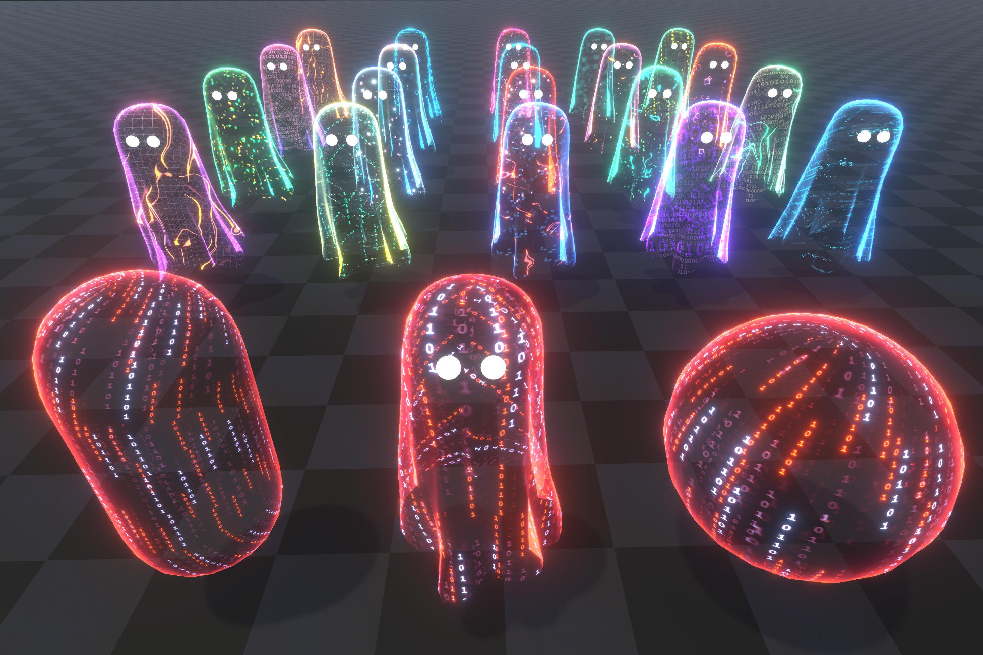 Sci-fi Ghost Shaders (Animated,CYBER) | 3D Creatures | Unity Asset Store