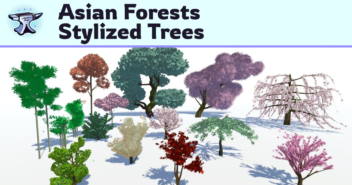 Asian Forests - Stylized Trees | 3D Trees | Unity Asset Store
