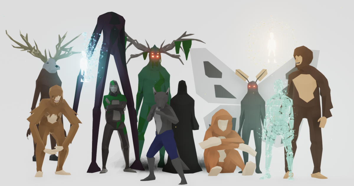 Cryptid: Low Poly Monsters | 3D Creatures | Unity Asset Store