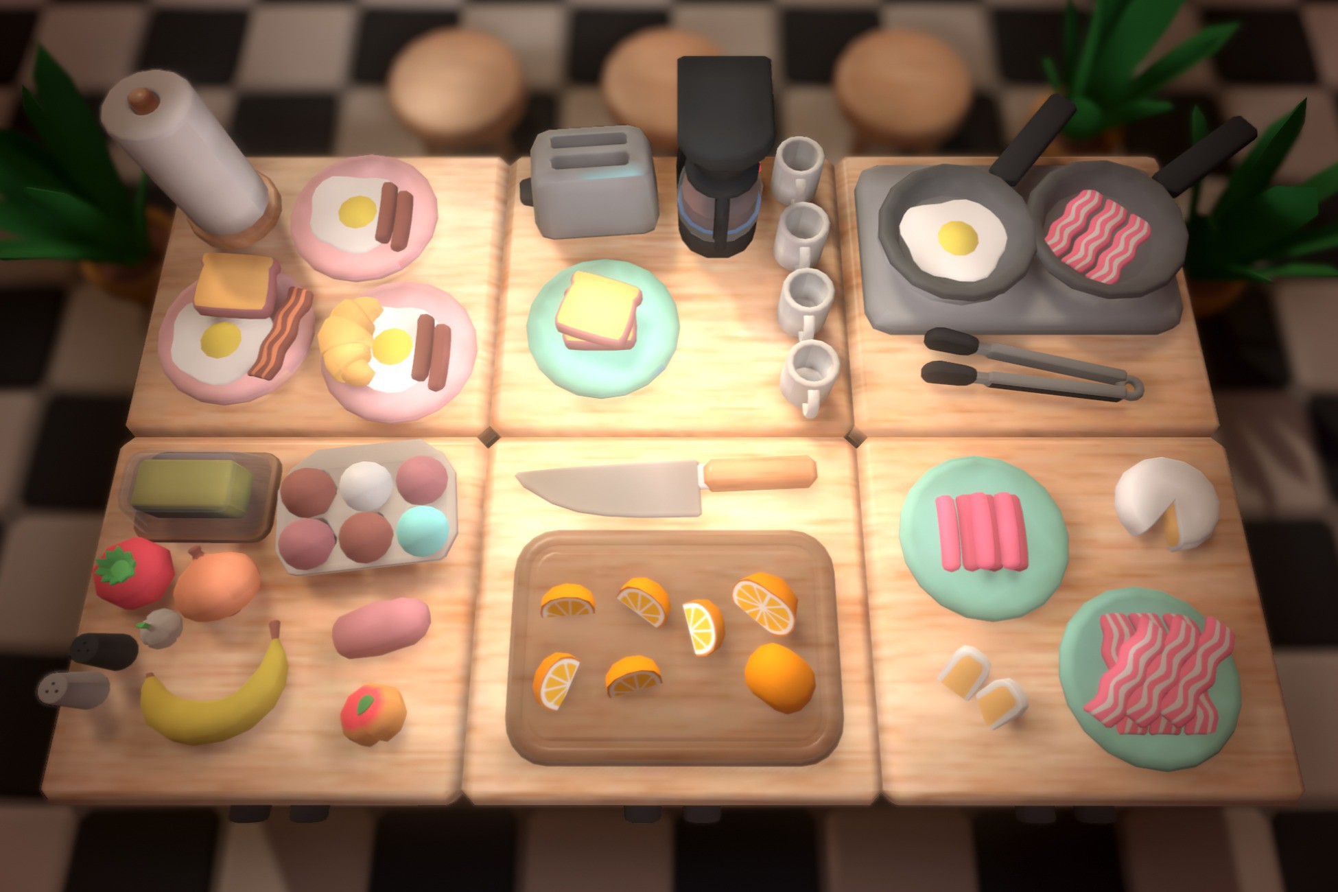 Goodies! Cozy Kitchen Pack - Stylized Low Poly | 3D Environments ...