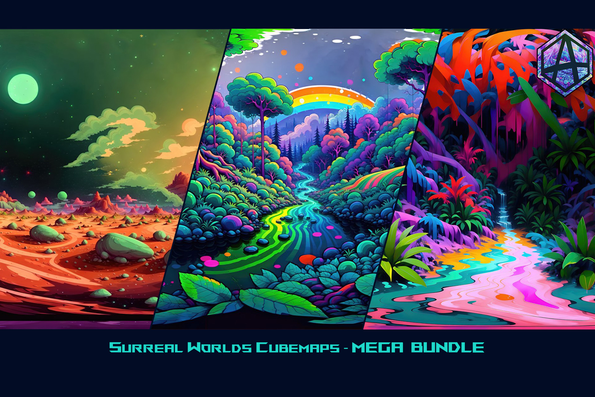 61 HDRI Surreal Worlds Cubemaps - Bundle | 2D Sky | Unity Asset Store