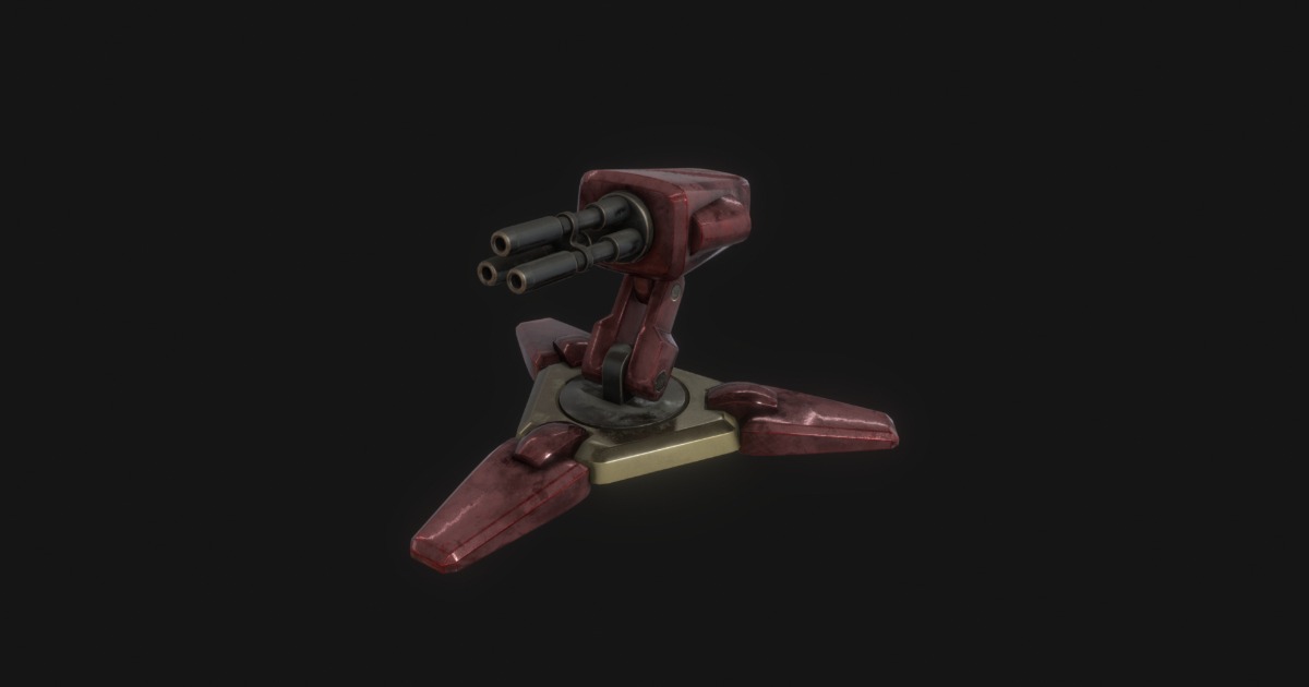 Turret SCI-FI | 3D Weapons | Unity Asset Store