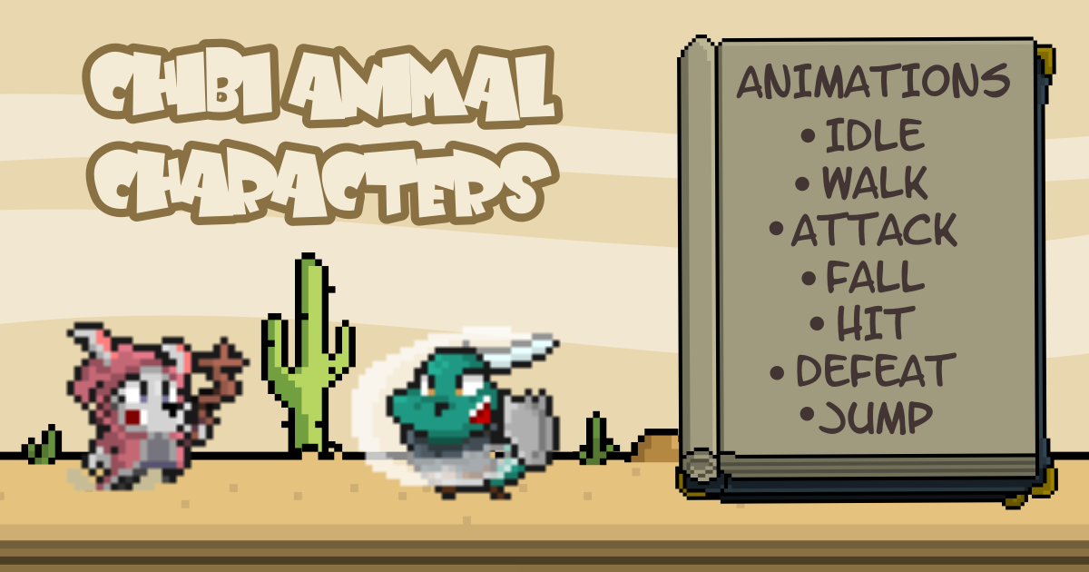 ANIMAL CHIBI CHARACTERS | 2D Characters | Unity Asset Store