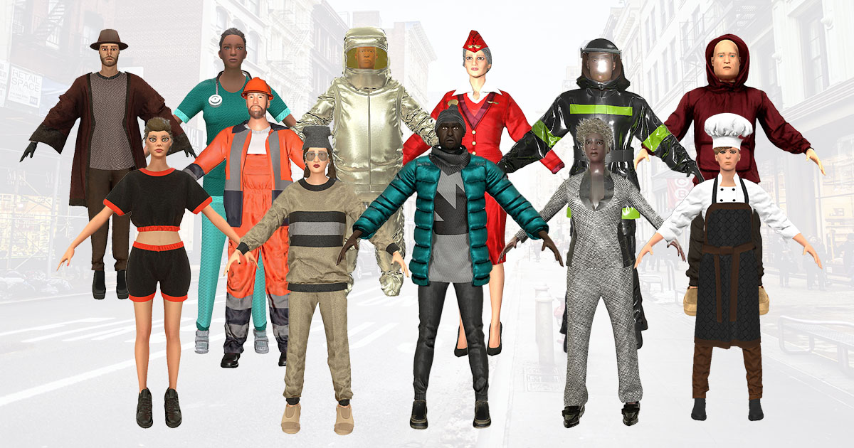 City people. Pack | Characters | Unity Asset Store