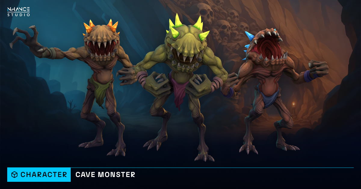 Stylized Cave Monster | 3D Creatures | Unity Asset Store