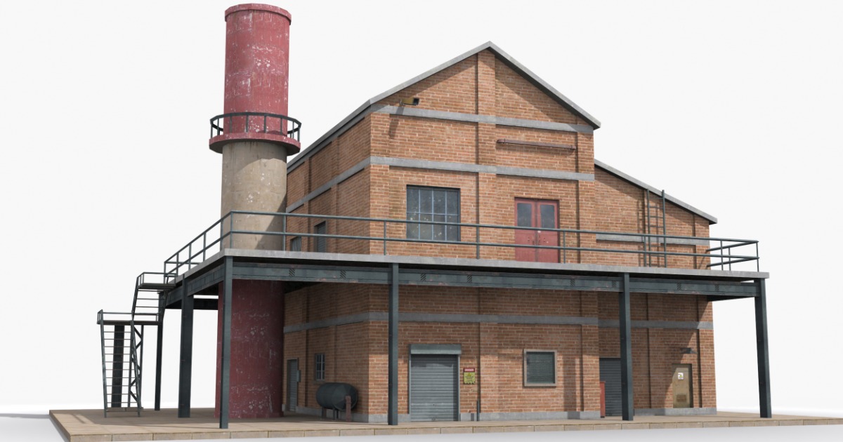 Industrial Factory Building – Variant 23 | 3D Industrial | Unity Asset ...