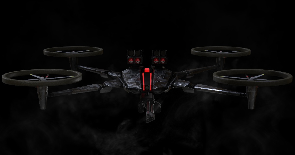 Sci-Fi Assault Drone | 3D 로봇 | Unity Asset Store