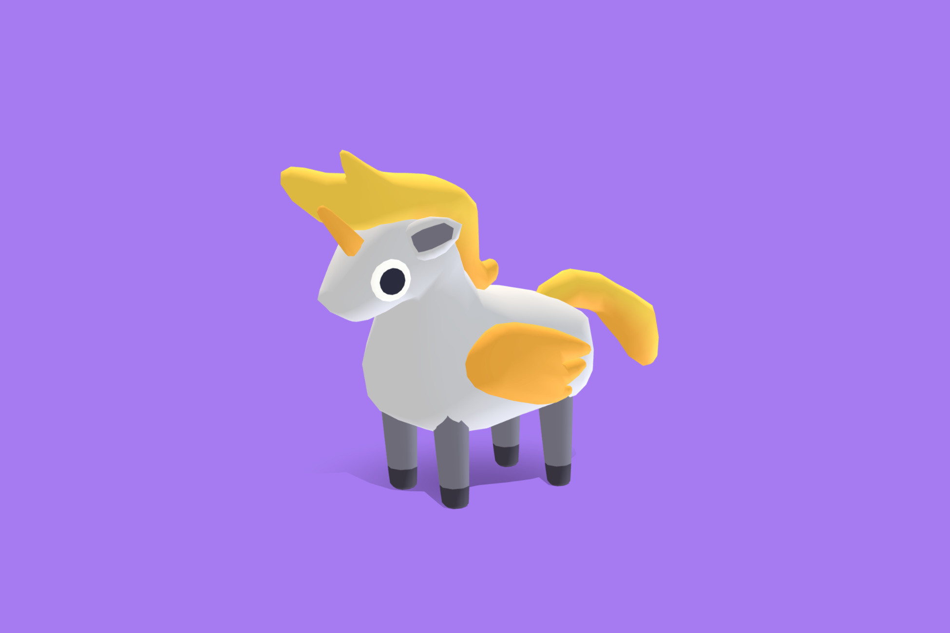 Pegasus - Quirky Series | 3D Creatures | Unity Asset Store