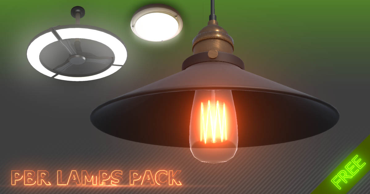 Free PBR Lamps | 3D Interior | Unity Asset Store