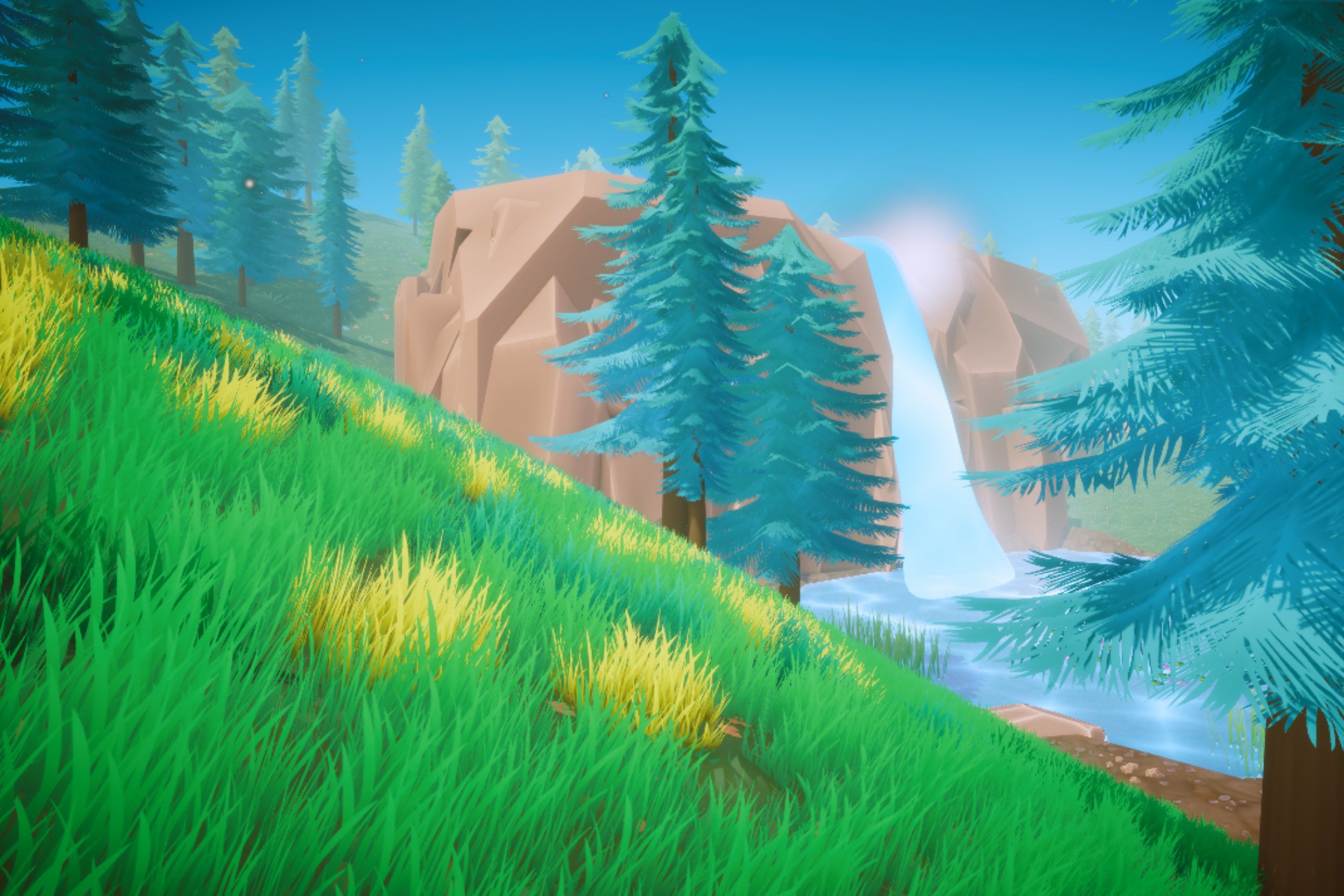 Cartoon Style Fantasy Environment With Interactive Grasses | 3D 環境 ...