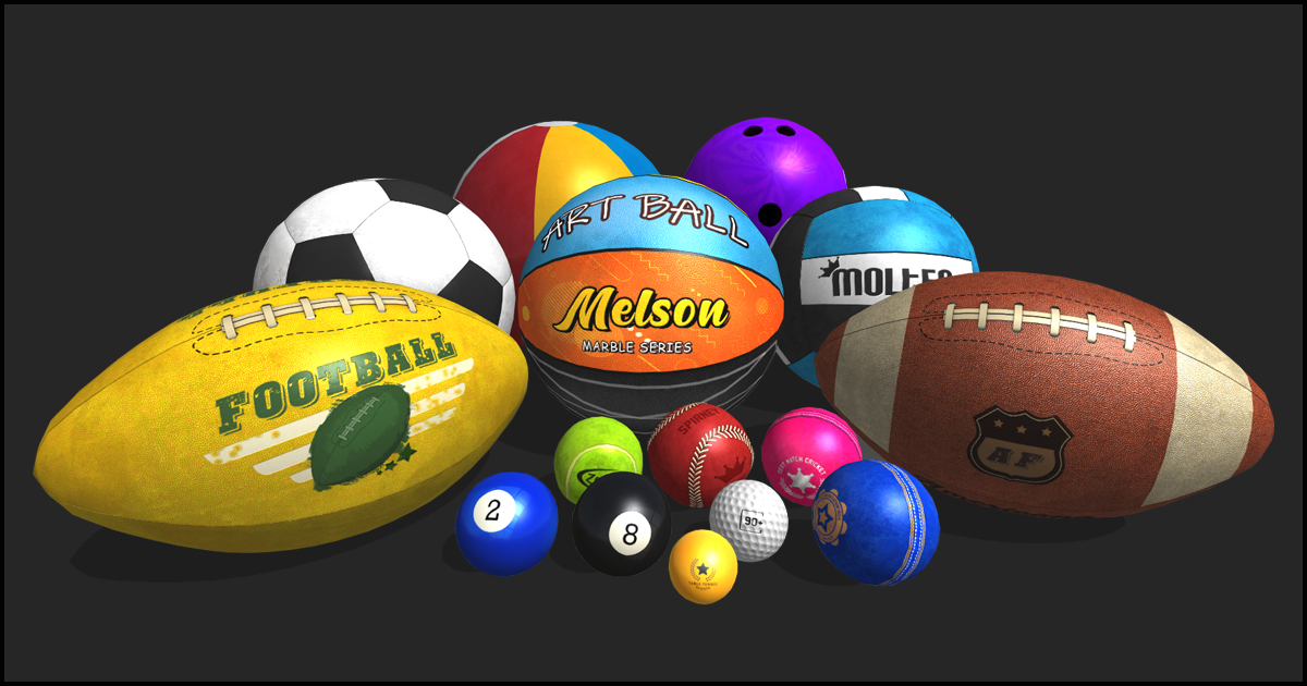 Sports Ball Collection | 3D 소품 | Unity Asset Store