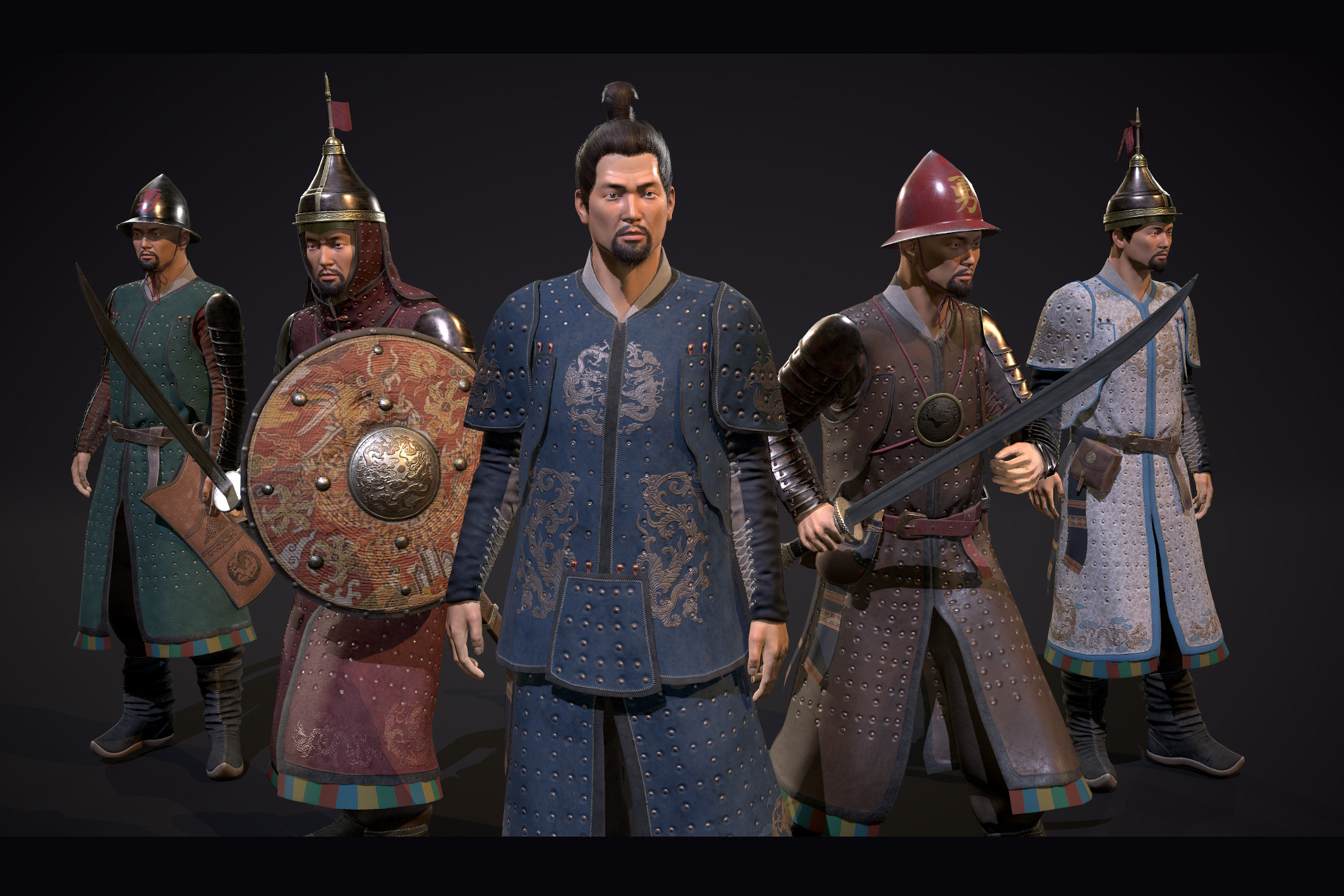 Chinese warrior (Ming and Qing Dynasty) | 3D Characters | Unity Asset Store