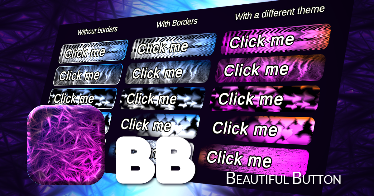 BeautifulButtons | 2D GUI | Unity Asset Store